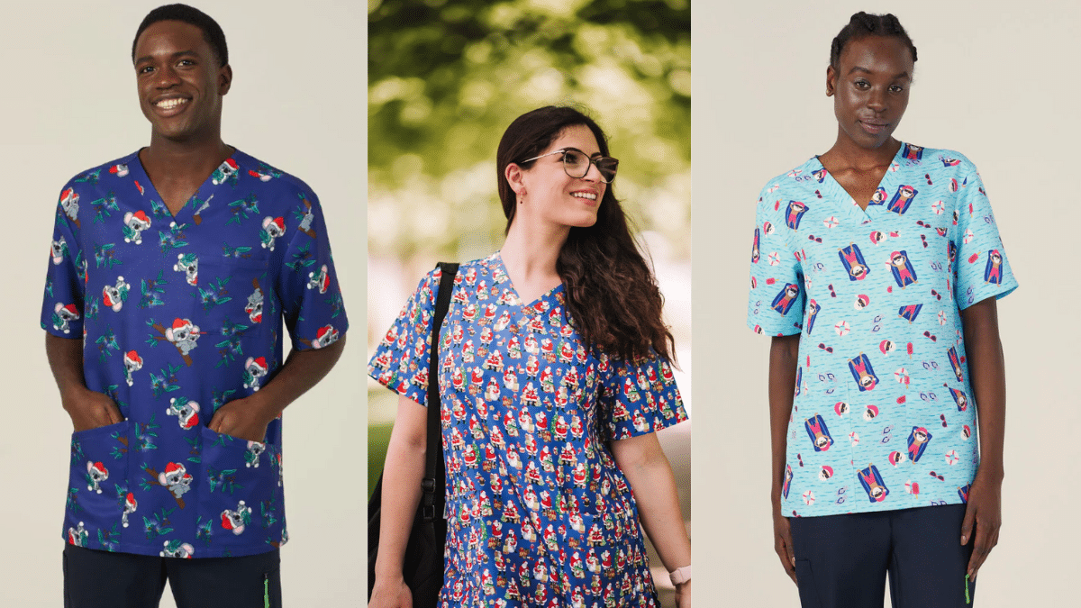 Unveiling the Festive Charm: Christmas Scrub Tops for a Merry Medical ...
