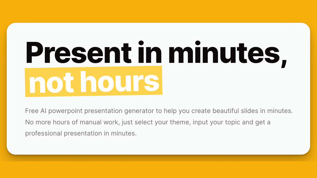 GenPPT: Free AI PowerPoint Generator for Students