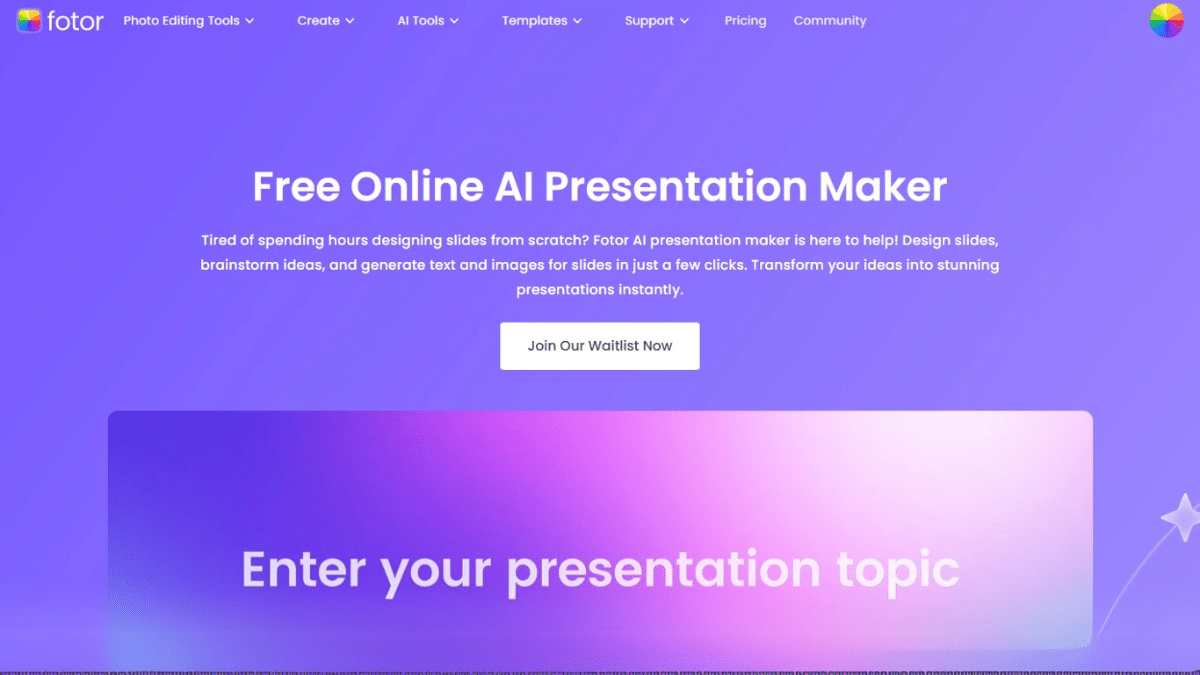 Fotor AI Presentation Maker Review: Professional Slides Made Easy