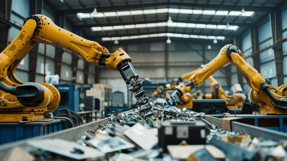 Challenges in Dismantling and Recycling Advanced Robotics