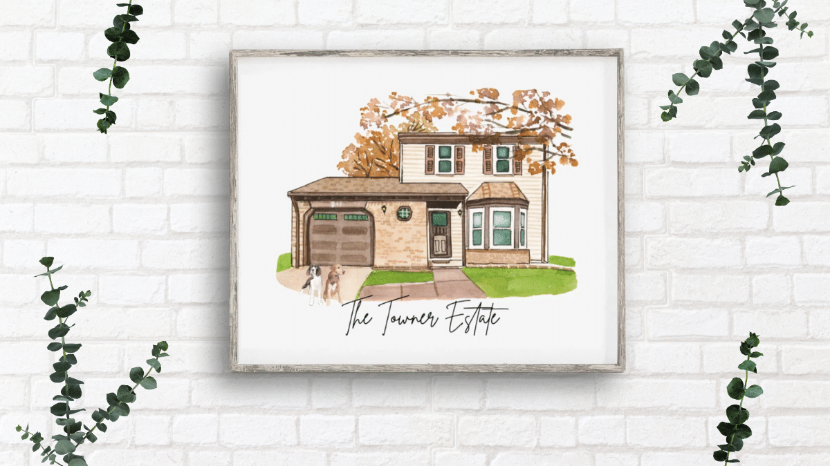 Turn Your Home into Art: The Charm of a Custom House Portrait
