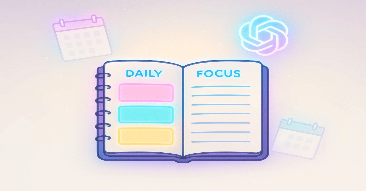 ChatGPT and Gemini Create a Daily Focus System: One Page, Three Wins, No Noise