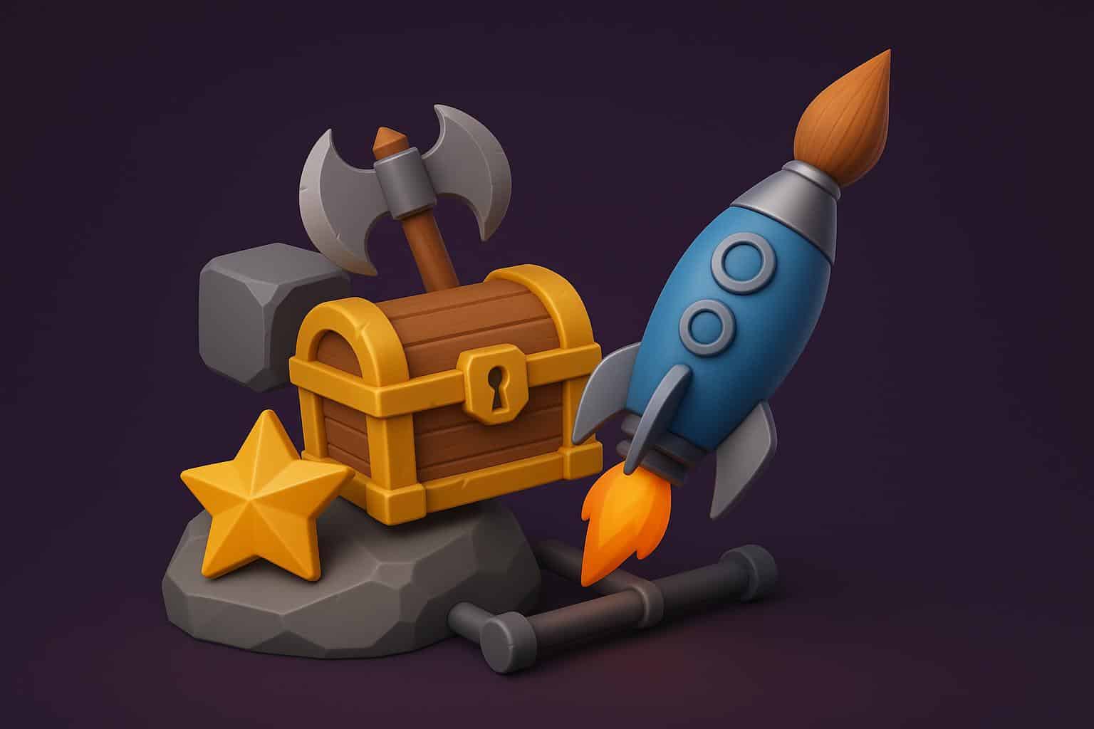 RocketBrush – 3D Game Art Studio for Professional Assets