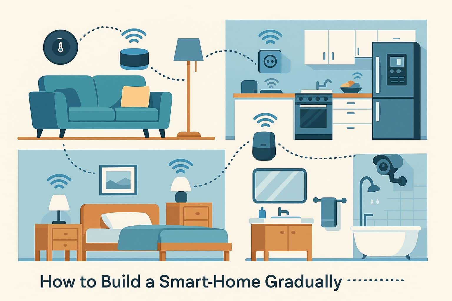 How to Build a Smart Home Gradually (Room by Room Guide)