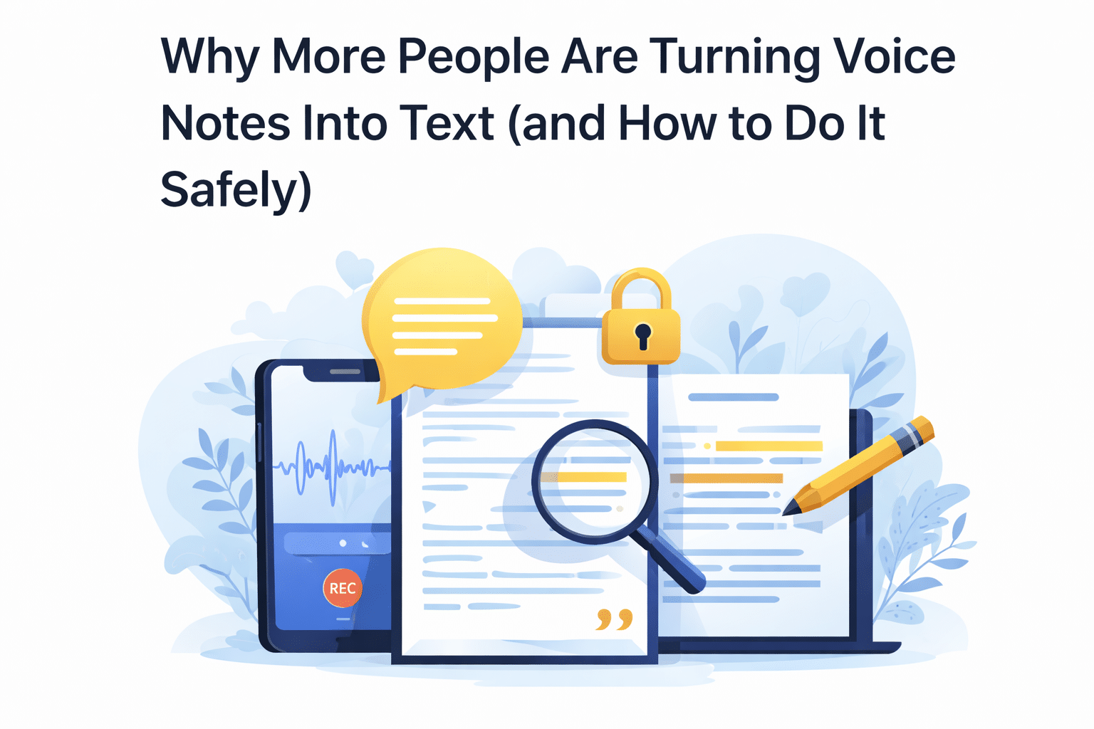 Why More People Are Turning Voice Notes Into Text (and How to Do It Safely)