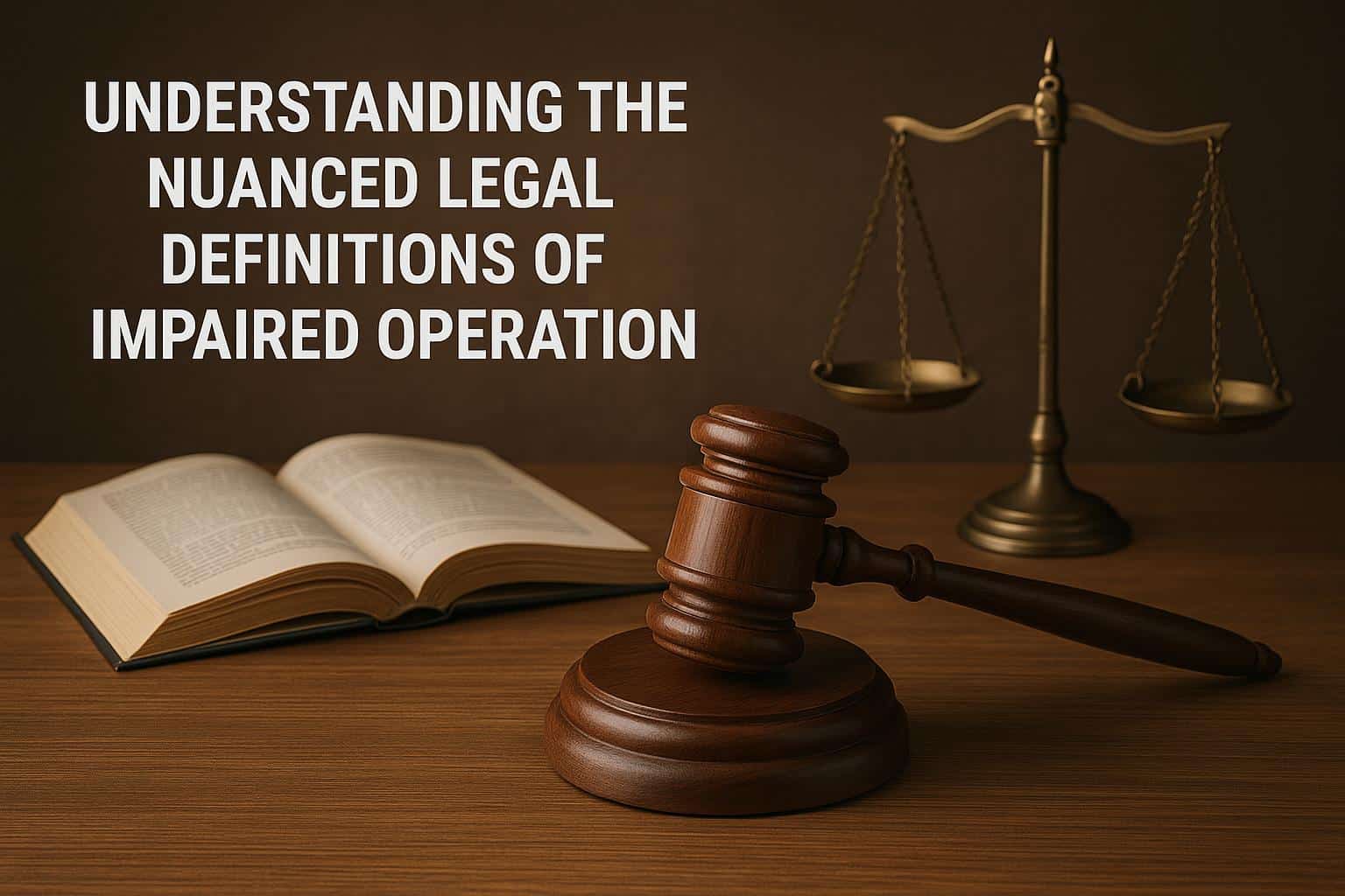 Understanding The Nuanced Legal Definitions Of Impaired Operation