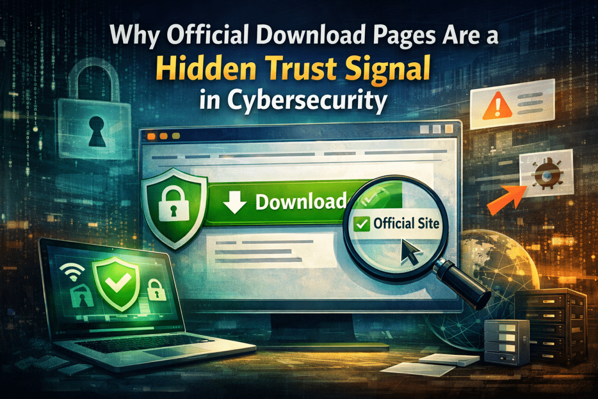 Why Official Download Pages Are a Hidden Trust Signal in Cybersecurity
